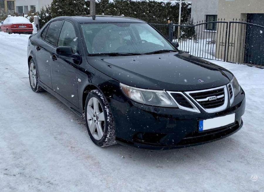 Melns Saab 9-3 2008 Viļņa, ar dzinēja tilpumu 2.00 L un nobraukumu 183 tūkst. km par 2200 €, foto 1 vietnē AUTOMOTO.COM.LV