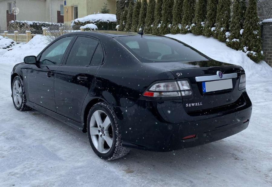 Melns Saab 9-3 2008 Viļņa, ar dzinēja tilpumu 2.00 L un nobraukumu 183 tūkst. km par 2200 €, foto 2 vietnē AUTOMOTO.COM.LV