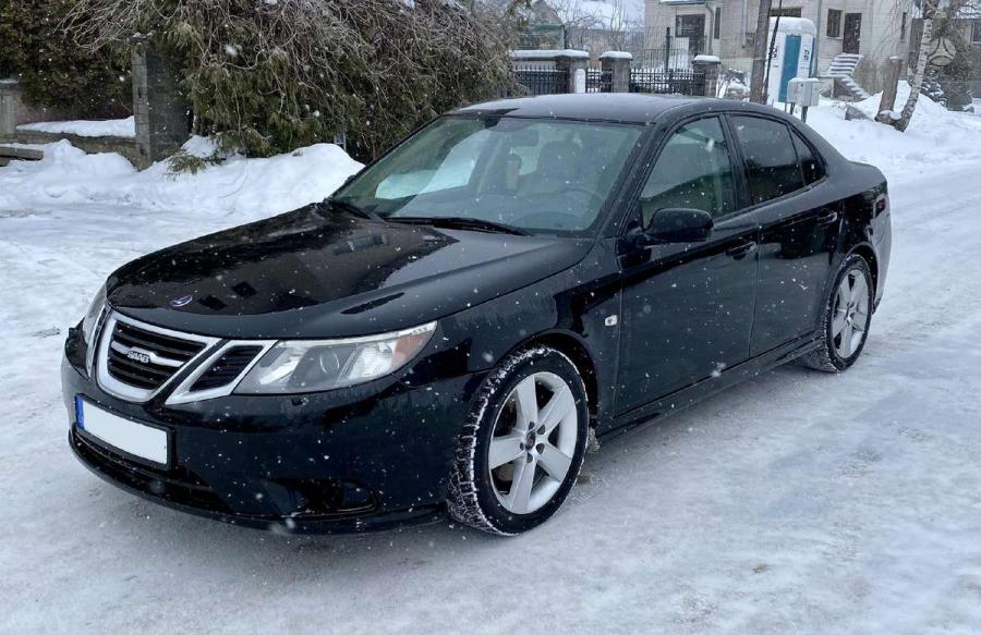 Melns Saab 9-3 2008 Viļņa, ar dzinēja tilpumu 2.00 L un nobraukumu 183 tūkst. km par 2200 €, foto 4 vietnē AUTOMOTO.COM.LV
