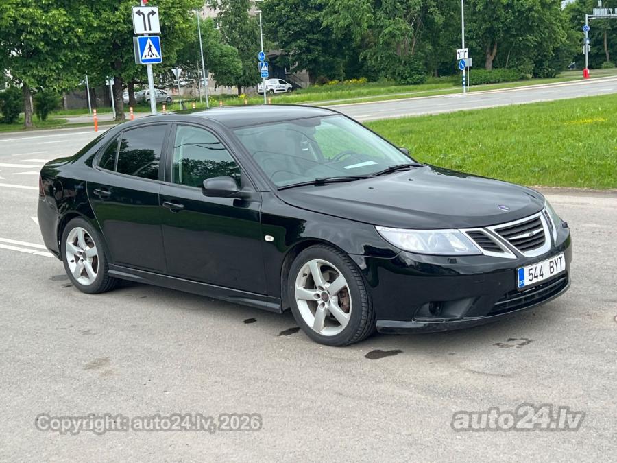 Black Saab 9-3 2008 in Narva, with an engine capacity of 1.90 L and mileage of 430 thousand km for 2499 €, photo 4 on AUTOMOTO.COM.LV