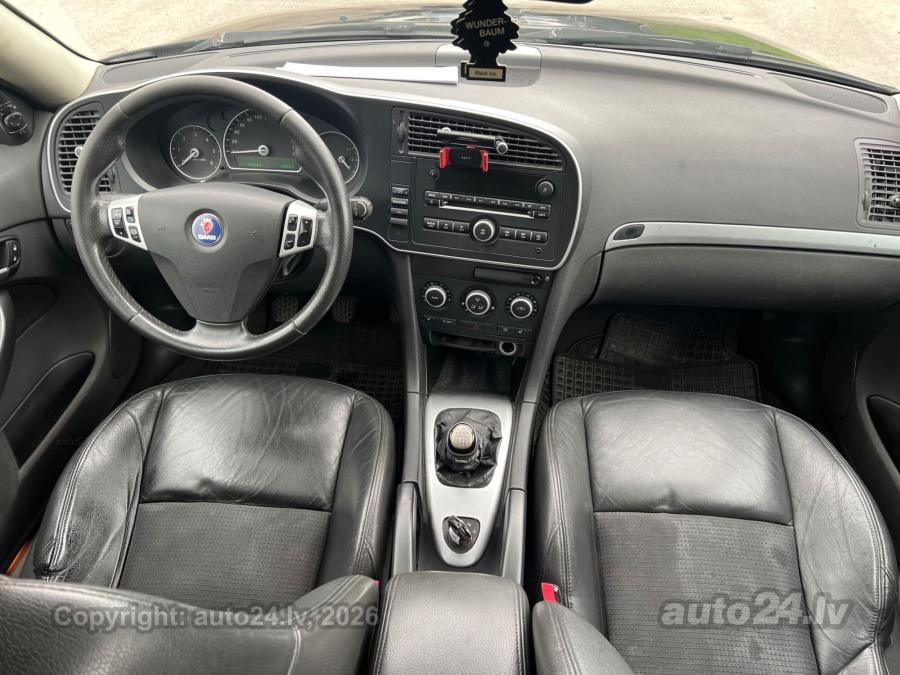 Black Saab 9-3 2008 in Narva, with an engine capacity of 1.90 L and mileage of 430 thousand km for 2499 €, photo 17 on AUTOMOTO.COM.LV