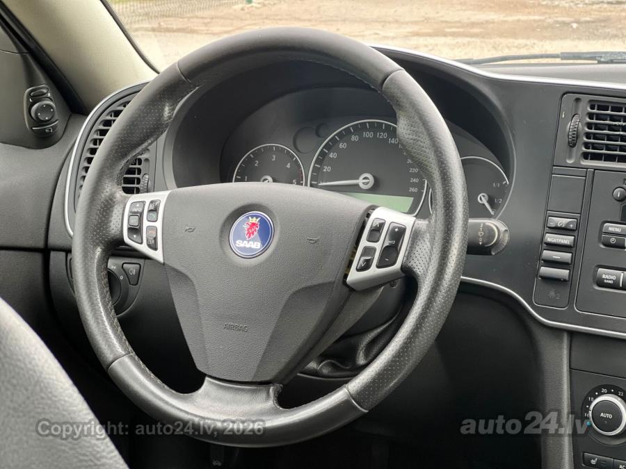 Black Saab 9-3 2008 in Narva, with an engine capacity of 1.90 L and mileage of 430 thousand km for 2499 €, photo 21 on AUTOMOTO.COM.LV