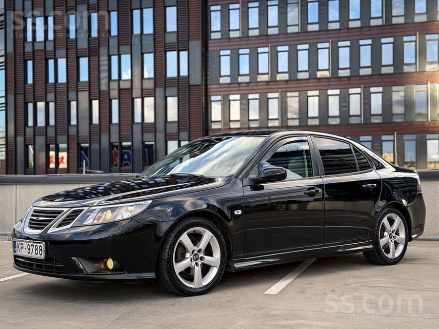 Melns Saab 9-3 2008 Rīga, ar dzinēja tilpumu 1.90 L un nobraukumu 295 tūkst. km par 2500 €, foto 3 vietnē AUTOMOTO.COM.LV