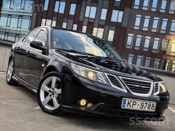 Черный Сааб 9-3 2008 в Рига, объемом двигателя 1.90 л и пробегом 295 тыс. км за 2500 €, фото 8 на AUTOMOTO.COM.LV