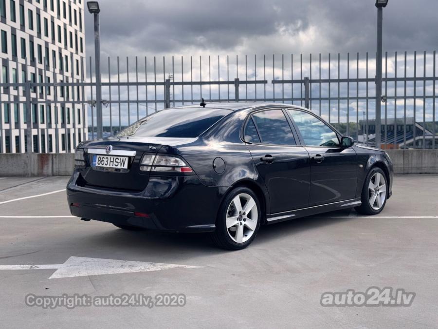 Black Saab 9-3 2008 in Tallinn, with an engine capacity of 1.90 L and mileage of 357 thousand km for 1999 €, photo 4 on AUTOMOTO.COM.LV