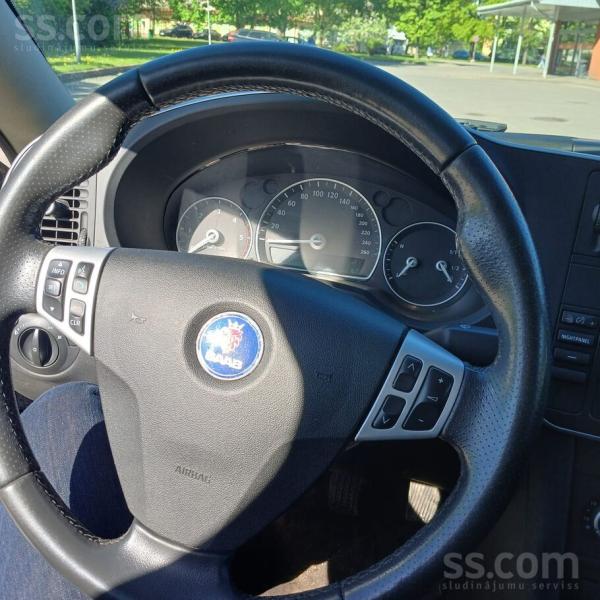 Black Saab 9-3 2008 in Cesis, with an engine capacity of 1.90 L and mileage of 340 thousand km for 1700 €, photo 7 on AUTOMOTO.COM.LV