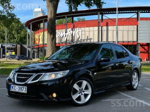 Black Saab 9-3 2008 in Riga, with an engine capacity of 1.90 L and mileage of 262 thousand km for 2450 €, photo  on AUTOMOTO.COM.LV