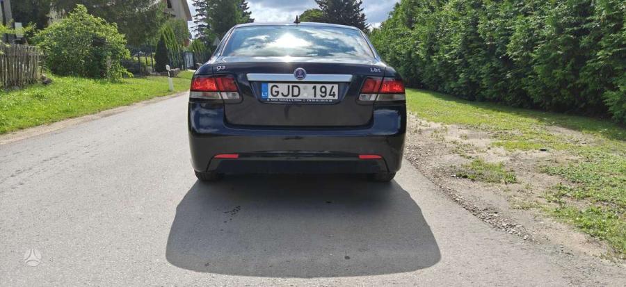 Black Saab 9-3 2008 in Vilnius, with an engine capacity of 2.00 L and mileage of 143 thousand km for 1650 €, photo 5 on AUTOMOTO.COM.LV