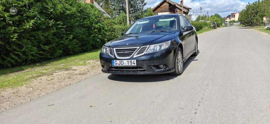 Black Saab 9-3 2008 in Vilnius, with an engine capacity of 2.00 L and mileage of 143 thousand km for 1650 €, photo 9 on AUTOMOTO.COM.LV