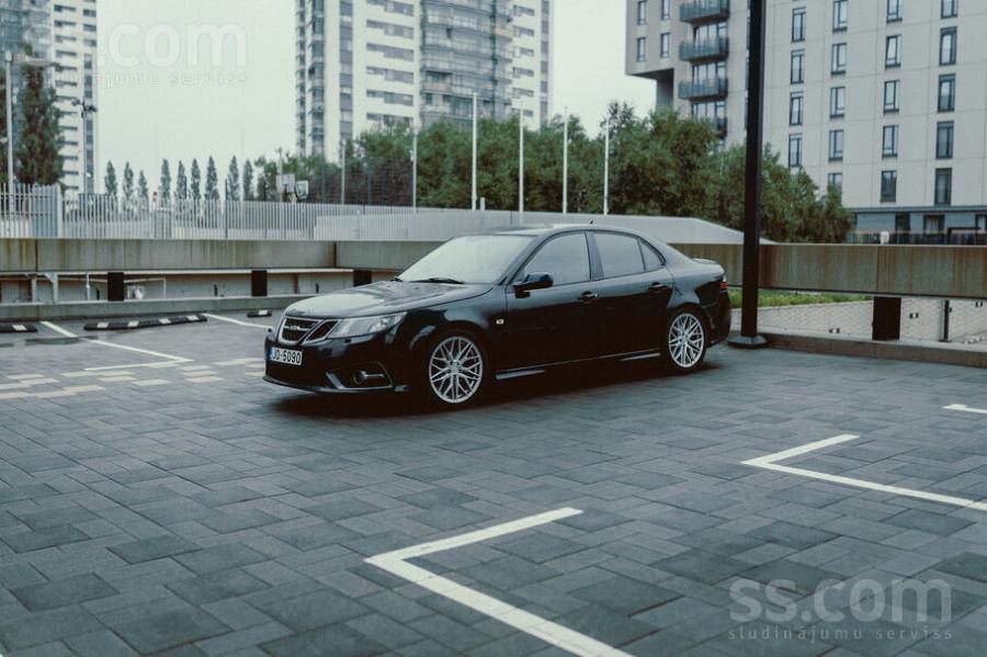Black Saab 9-3 2008 in Riga, with an engine capacity of 2.80 L and mileage of 258 thousand km for 12990 €, photo 1 on AUTOMOTO.COM.LV