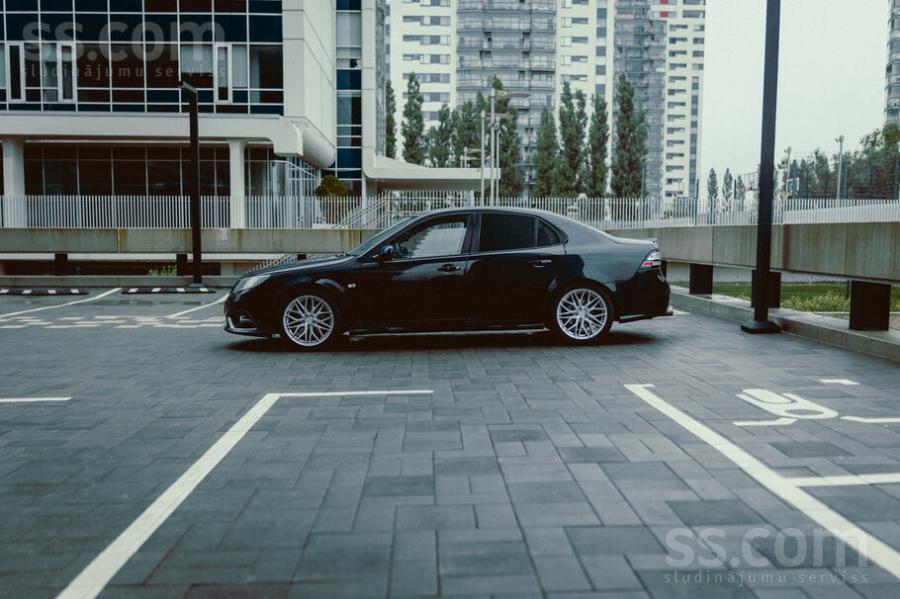 Black Saab 9-3 2008 in Riga, with an engine capacity of 2.80 L and mileage of 258 thousand km for 12990 €, photo 9 on AUTOMOTO.COM.LV
