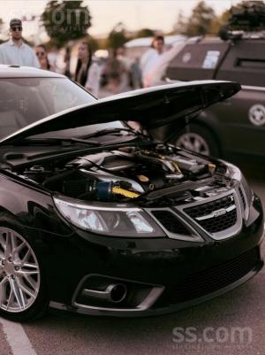 Black Saab 9-3 2008 in Riga, with an engine capacity of 2.80 L and mileage of 258 thousand km for 12990 €, photo 13 on AUTOMOTO.COM.LV