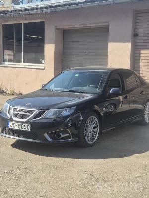 Black Saab 9-3 2008 in Riga, with an engine capacity of 2.80 L and mileage of 258 thousand km for 12990 €, photo 15 on AUTOMOTO.COM.LV