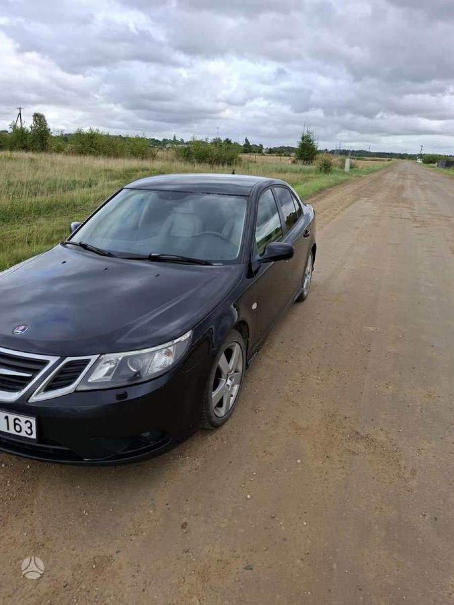 Черный Сааб 9-3 2008 в Клайпеда, объемом двигателя 1.91 л и пробегом 254 тыс. км за 1200 €, фото 3 на AUTOMOTO.COM.LV