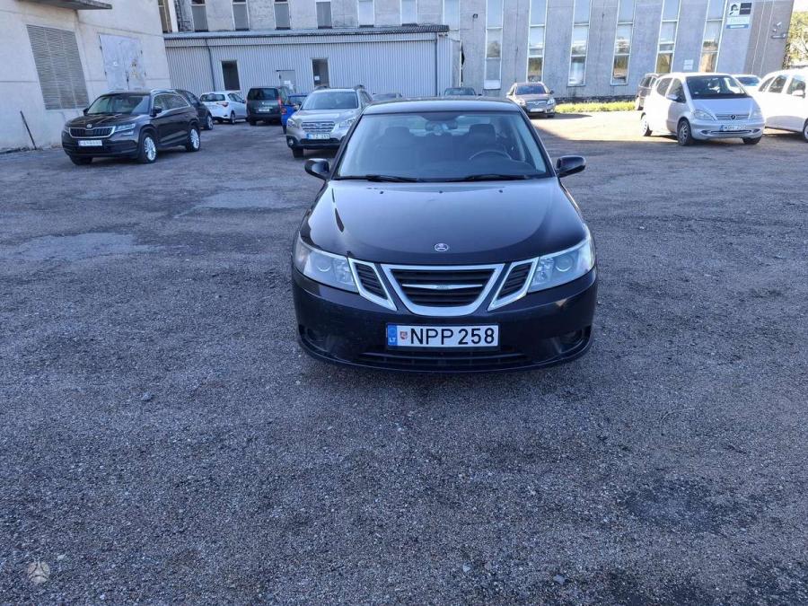 Черный Сааб 9-3 2009 в Паневежис, объемом двигателя 1.90 л и пробегом 320 тыс. км за 1600 €, фото 3 на AUTOMOTO.COM.LV