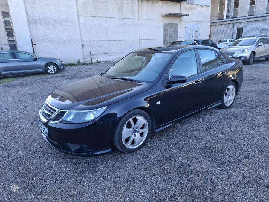 Черный Сааб 9-3 2009 в Паневежис, объемом двигателя 1.90 л и пробегом 320 тыс. км за 1600 €, фото 7 на AUTOMOTO.COM.LV
