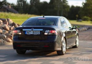 Black Saab 9-3 2009 in Cesis, with an engine capacity of 1.90 L and mileage of 263 thousand km for 6150 €, photo 7 on AUTOMOTO.COM.LV