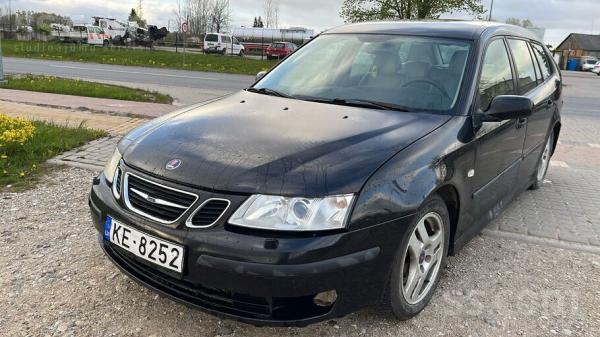 Black Saab 9-3 2005 in Saldus, with an engine capacity of 1.90 L and mileage of 351 thousand km for 1650 €, photo 1 on AUTOMOTO.COM.LV