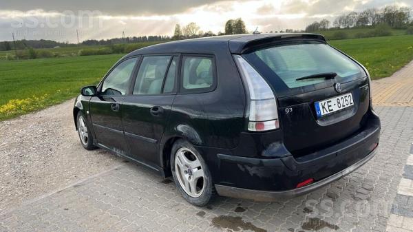 Black Saab 9-3 2005 in Saldus, with an engine capacity of 1.90 L and mileage of 351 thousand km for 1650 €, photo 2 on AUTOMOTO.COM.LV