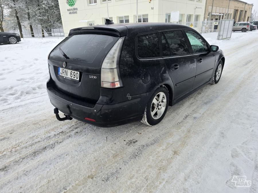 Black Saab 9-3 2005 in Radviliskis, with an engine capacity of 1.90 L and mileage of 365 thousand km for 1180 €, photo 3 on AUTOMOTO.COM.LV