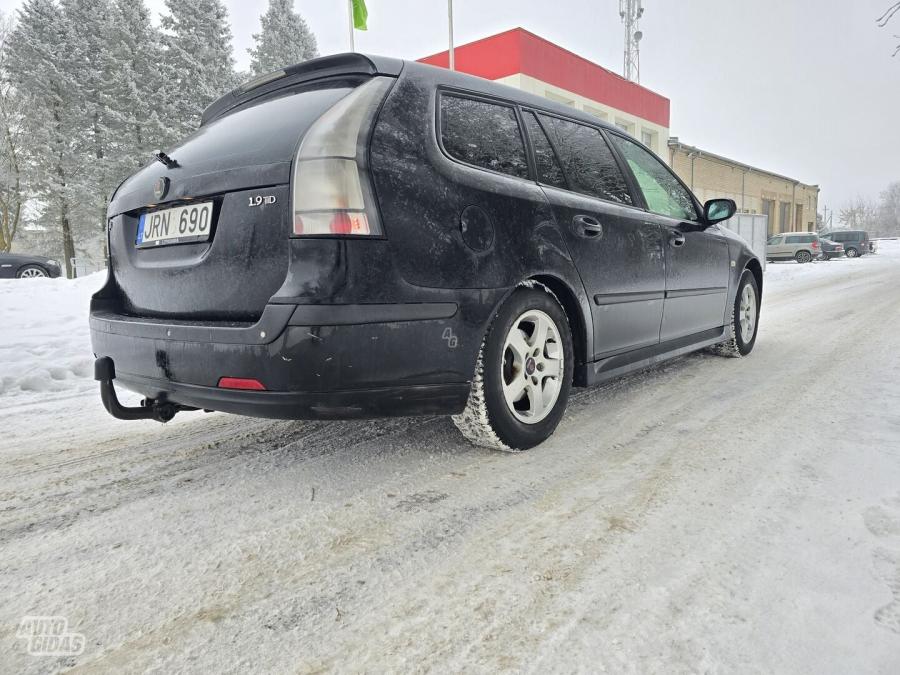 Black Saab 9-3 2005 in Radviliskis, with an engine capacity of 1.90 L and mileage of 365 thousand km for 1180 €, photo 7 on AUTOMOTO.COM.LV