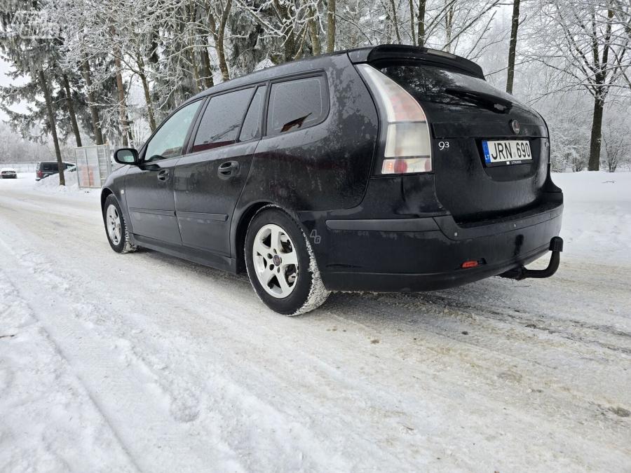 Black Saab 9-3 2005 in Radviliskis, with an engine capacity of 1.90 L and mileage of 365 thousand km for 1180 €, photo 8 on AUTOMOTO.COM.LV
