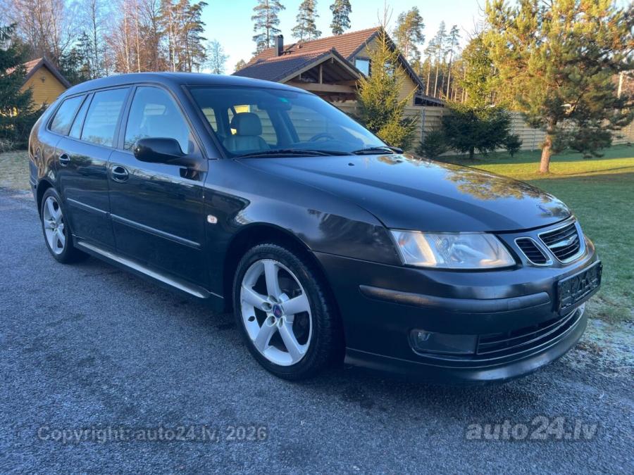 Black Saab 9-3 2005 in Tartu, with an engine capacity of 1.90 L and mileage of 281 thousand km for 2999 €, photo 2 on AUTOMOTO.COM.LV