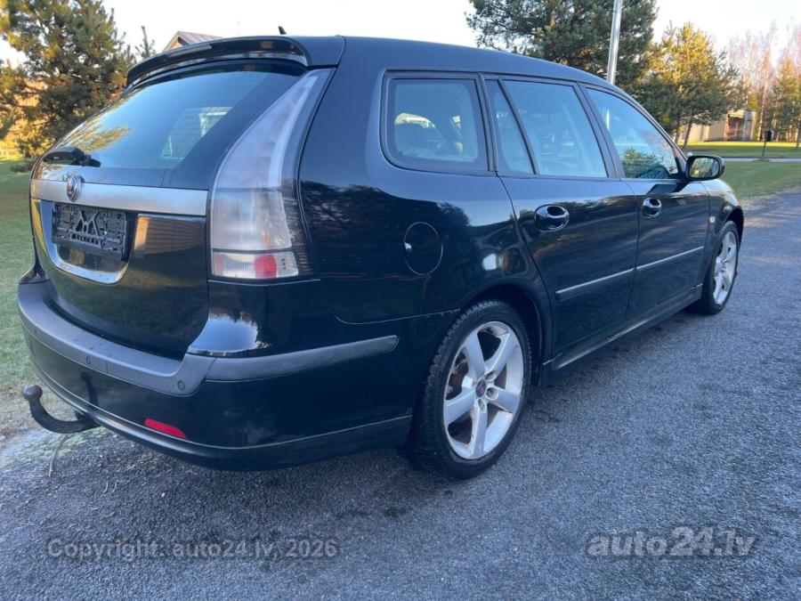 Black Saab 9-3 2005 in Tartu, with an engine capacity of 1.90 L and mileage of 281 thousand km for 2999 €, photo 4 on AUTOMOTO.COM.LV