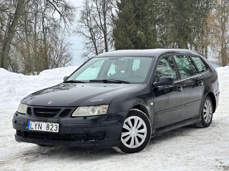 Melns Saab 9-3 2005 Viļņa, ar dzinēja tilpumu 1.91 L un nobraukumu 300 tūkst. km par 699 €, foto 1 vietnē AUTOMOTO.COM.LV