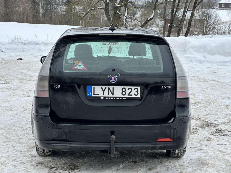 Melns Saab 9-3 2005 Viļņa, ar dzinēja tilpumu 1.91 L un nobraukumu 300 tūkst. km par 699 €, foto 5 vietnē AUTOMOTO.COM.LV
