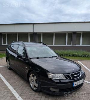 Black Saab 9-3 2005 in Tukums, with an engine capacity of 2.00 L and mileage of 213 thousand km for 1350 €, photo 3 on AUTOMOTO.COM.LV