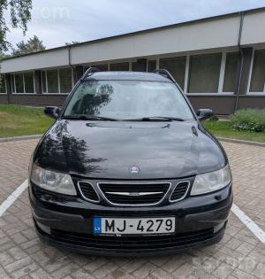 Black Saab 9-3 2005 in Tukums, with an engine capacity of 2.00 L and mileage of 213 thousand km for 1350 €, photo 4 on AUTOMOTO.COM.LV