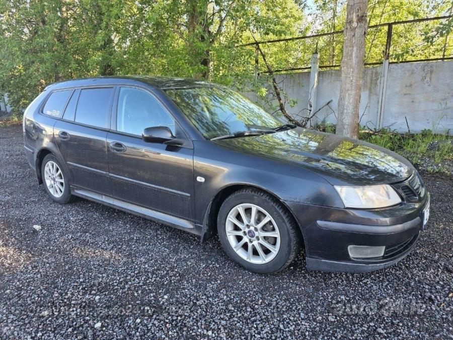 Черный Сааб 9-3 2005 в Таллин, объемом двигателя 1.90 л и пробегом 376 тыс. км за 799 €, фото 1 на AUTOMOTO.COM.LV