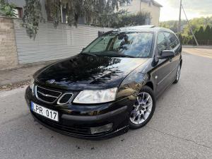 Черный Сааб 9-3 2005 в Каунас, объемом двигателя 1.91 л и пробегом 378 тыс. км за 1250 €, фото  на AUTOMOTO.COM.LV