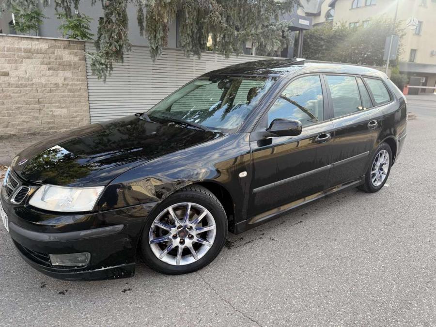 Black Saab 9-3 2005 in Kaunas, with an engine capacity of 1.91 L and mileage of 378 thousand km for 1250 €, photo 3 on AUTOMOTO.COM.LV