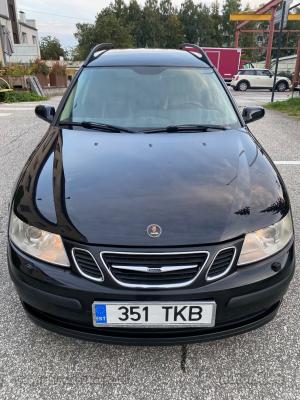 Melns Saab 9-3 2006 Tallina, ar dzinēja tilpumu 1.90 L un nobraukumu 337 tūkst. km par 1890 €, foto  vietnē AUTOMOTO.COM.LV