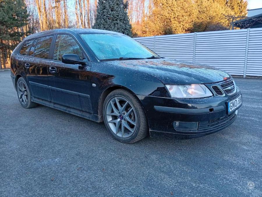 Black Saab 9-3 2006 in Panevezys, with an engine capacity of 1.90 L and mileage of 315 thousand km for 1450 €, photo 2 on AUTOMOTO.COM.LV