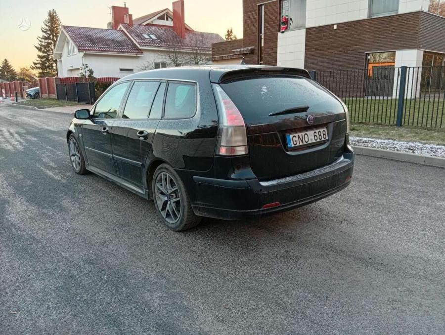 Black Saab 9-3 2006 in Panevezys, with an engine capacity of 1.90 L and mileage of 315 thousand km for 1450 €, photo 4 on AUTOMOTO.COM.LV