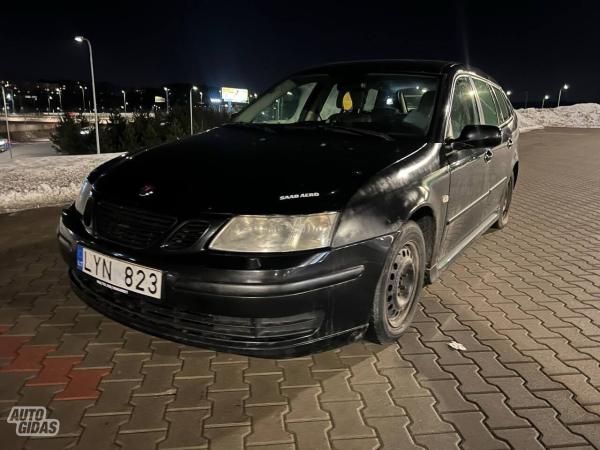 Black Saab 9-3 2006 in Vilnius, with an engine capacity of 1.90 L and mileage of 396 thousand km for 650 €, photo 1 on AUTOMOTO.COM.LV