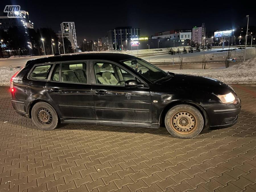Black Saab 9-3 2006 in Vilnius, with an engine capacity of 1.90 L and mileage of 396 thousand km for 650 €, photo 7 on AUTOMOTO.COM.LV