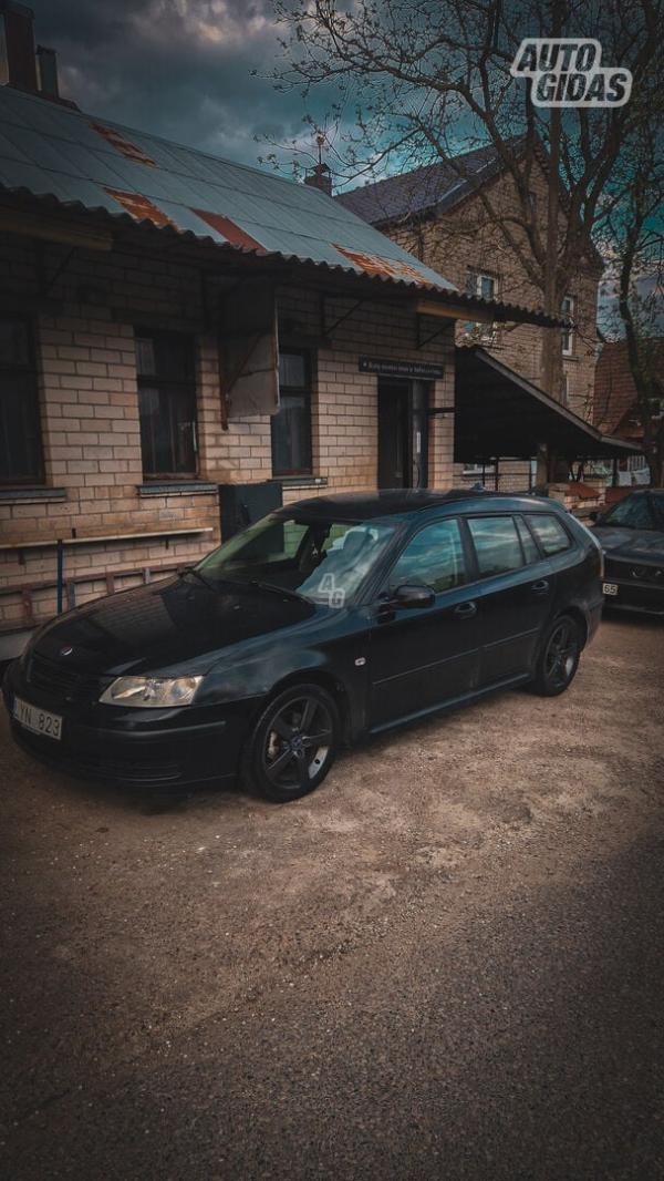 Black Saab 9-3 2006 in Vilnius, with an engine capacity of 1.90 L and mileage of 400 thousand km for 800 €, photo 1 on AUTOMOTO.COM.LV