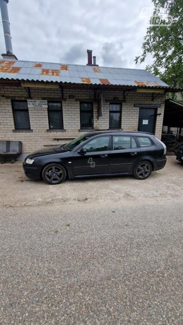 Black Saab 9-3 2006 in Vilnius, with an engine capacity of 1.90 L and mileage of 400 thousand km for 800 €, photo 5 on AUTOMOTO.COM.LV