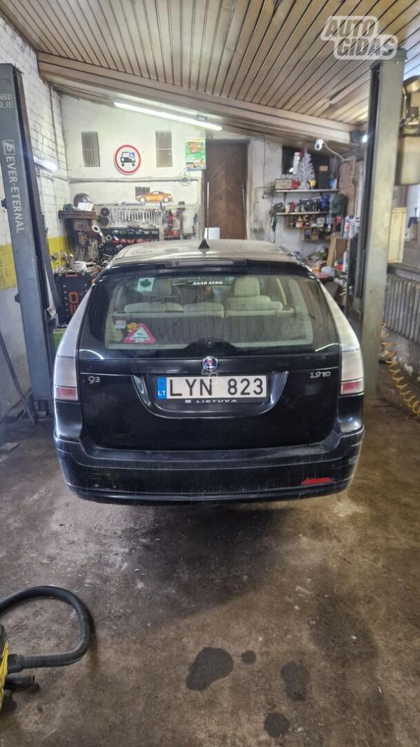 Black Saab 9-3 2006 in Vilnius, with an engine capacity of 1.90 L and mileage of 400 thousand km for 800 €, photo 9 on AUTOMOTO.COM.LV