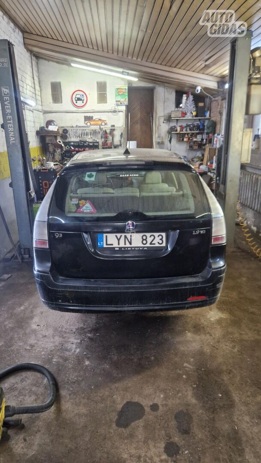 Melns Saab 9-3 2006 Viļņa, ar dzinēja tilpumu 1.90 L un nobraukumu 400 tūkst. km par 800 €, foto 10 vietnē AUTOMOTO.COM.LV