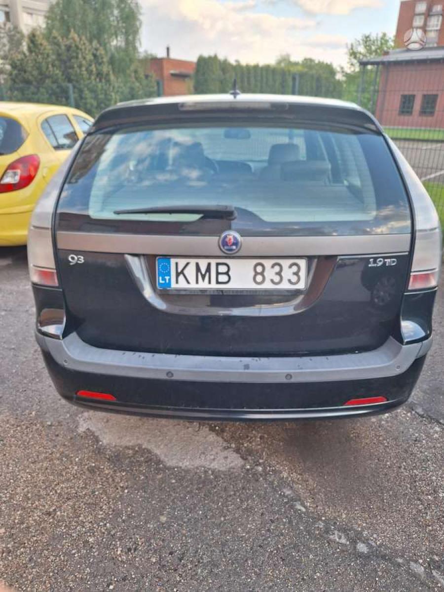 Melns Saab 9-3 2006 Kauņa, ar dzinēja tilpumu 1.91 L un nobraukumu 339 tūkst. km par 1500 €, foto 7 vietnē AUTOMOTO.COM.LV