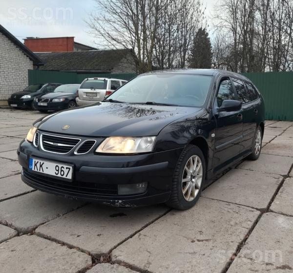 Black Saab 9-3 2007 in Jekabpils, with an engine capacity of 1.90 L and mileage of 395 thousand km for 1550 €, photo 2 on AUTOMOTO.COM.LV