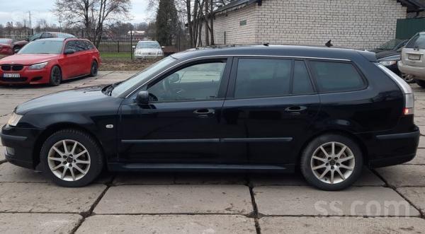 Black Saab 9-3 2007 in Jekabpils, with an engine capacity of 1.90 L and mileage of 395 thousand km for 1550 €, photo 6 on AUTOMOTO.COM.LV