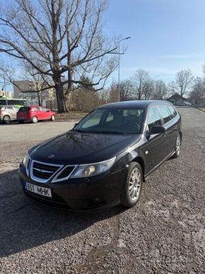 Black Saab 9-3 2007 in Tallinn, with an engine capacity of 1.90 L and mileage of 333 thousand km for 2500 €, photo  on AUTOMOTO.COM.LV