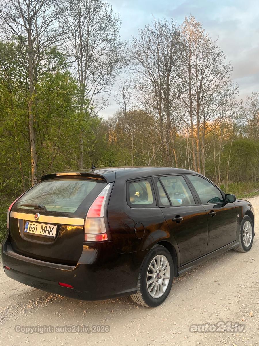 Black Saab 9-3 2007 in Tallinn, with an engine capacity of 1.90 L and mileage of 333 thousand km for 2450 €, photo 6 on AUTOMOTO.COM.LV