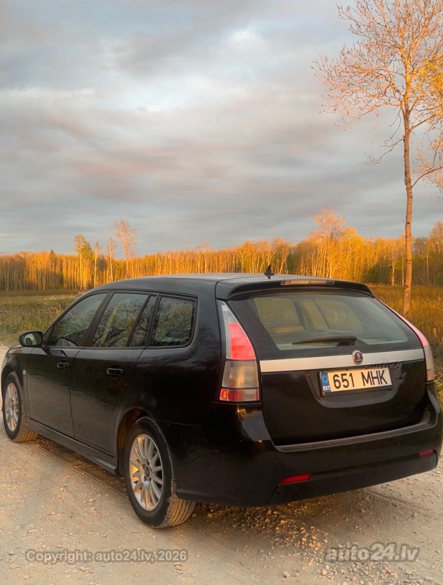Black Saab 9-3 2007 in Tallinn, with an engine capacity of 1.90 L and mileage of 333 thousand km for 2450 €, photo 7 on AUTOMOTO.COM.LV